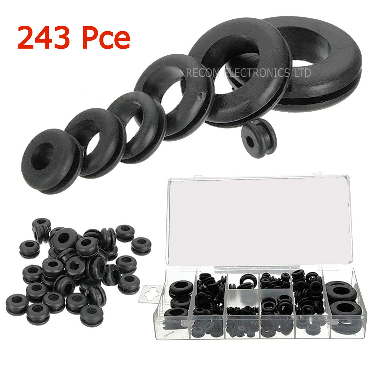Rubber Grommet 243 Piece Assortment Box Kit – PARTSNZ