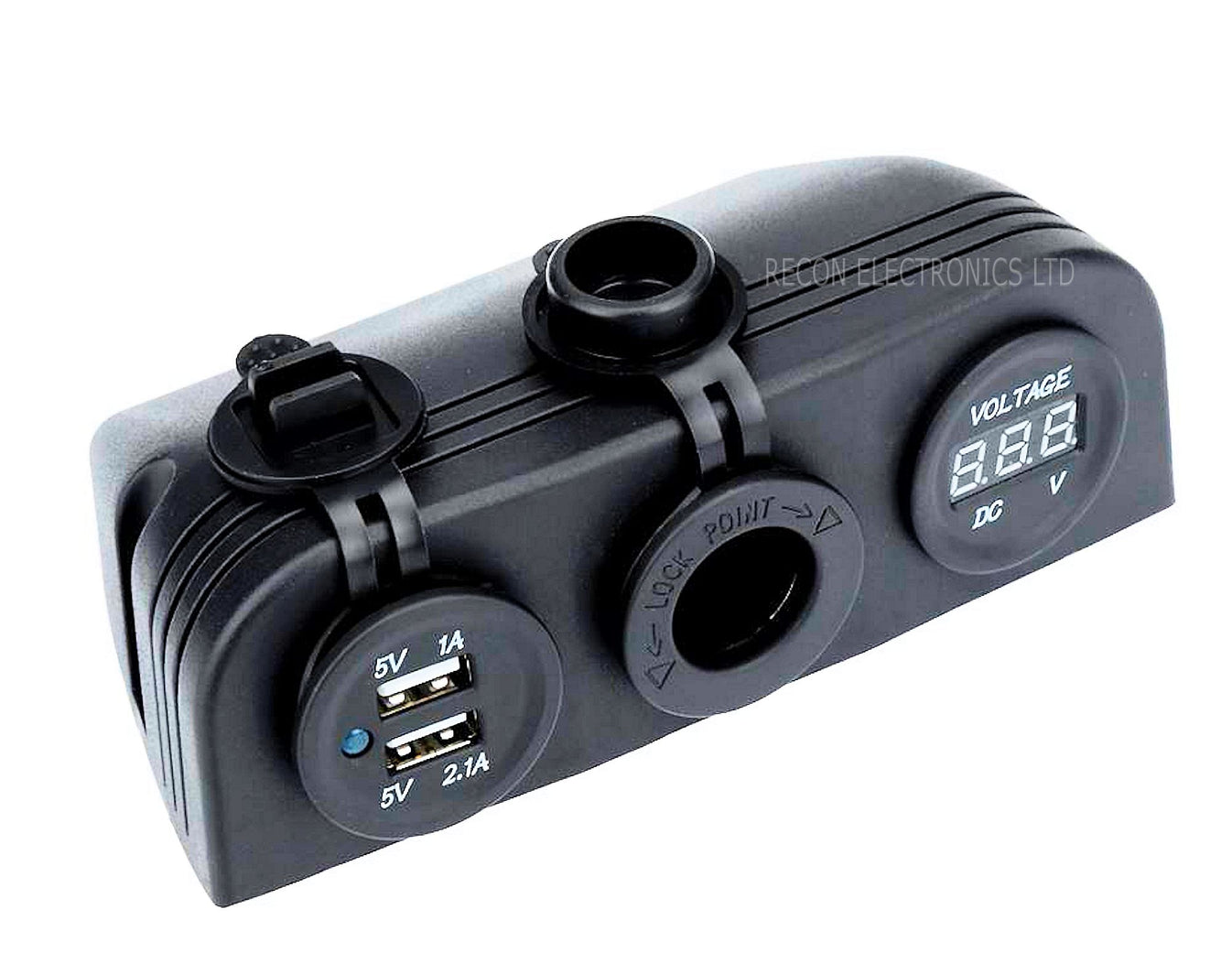 Voltmeter - USB Port & 12 Volt Cigarette Lighter Socket Console – PARTSNZ
